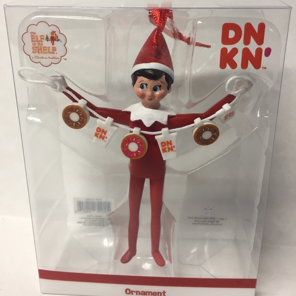 Dunkin Donuts | Holiday | Dunkin Elf Ornament 220 Garland Boy Pants ...